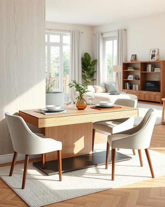 40 Smart Dining Table in Living Room Ideas for Open Concept Living ...