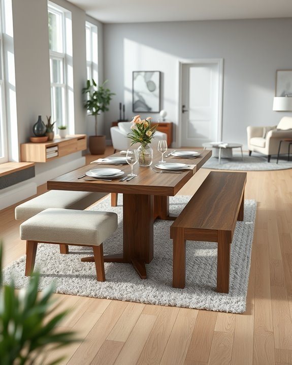 40 Smart Dining Table in Living Room Ideas for Open Concept Living ...