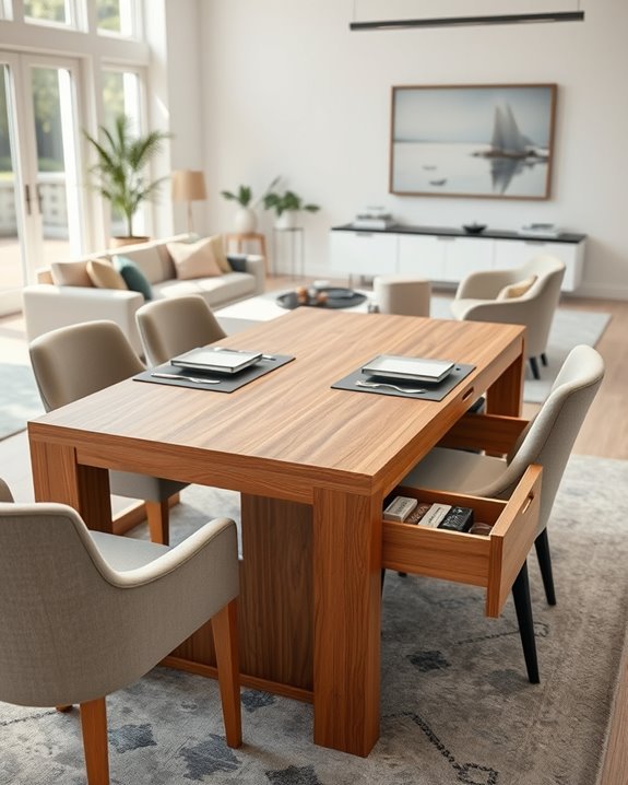 40 Smart Dining Table in Living Room Ideas for Open Concept Living ...